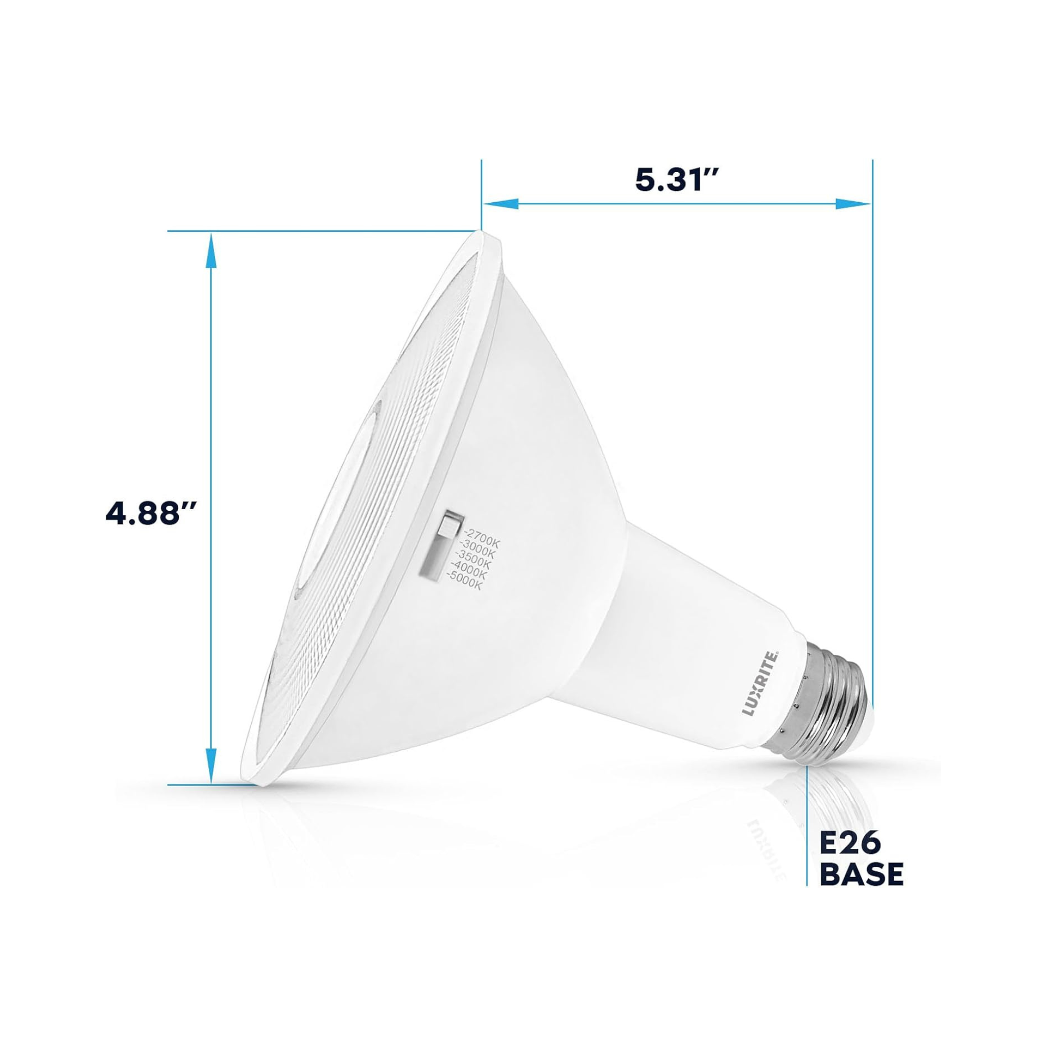BOMBILLO LED ATENUABLE PAR38 110V 13W 5CCT 1200LM CRI90 40° 25000H (90 – bombillos.cr